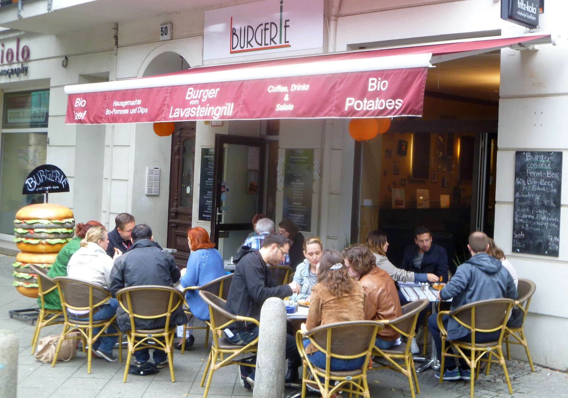 Burger und Bowie in der Burgerie in Berlin