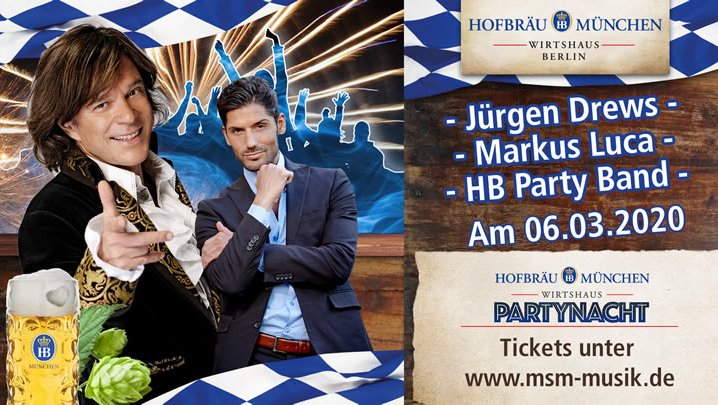 Der König von Mallorca kommt nach Berlin - Partynacht mit Jürgen Drews ...